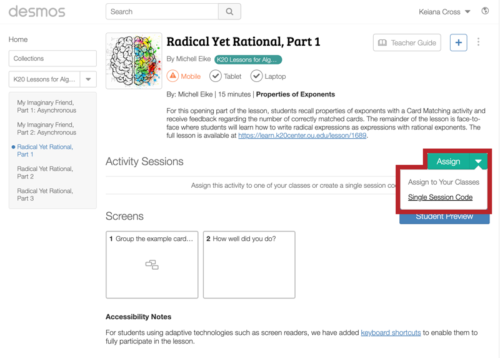 Using Activities - K20 Center