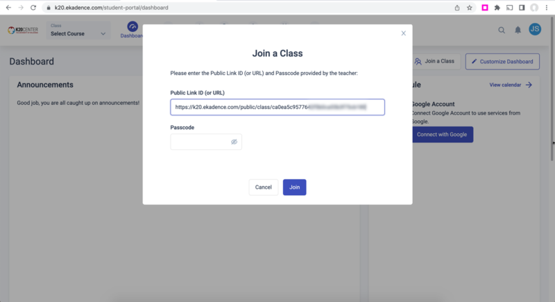 eKadence: Sign in to eKadence - K20 Center