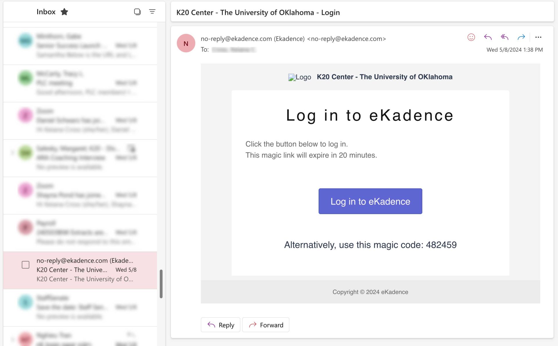 eKadence: Sign in and Enroll in a Course - K20 Center